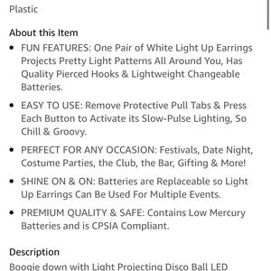 flashingblinkylights | Jewelry | Led Disco Ball Mirror Ball Earrings ...